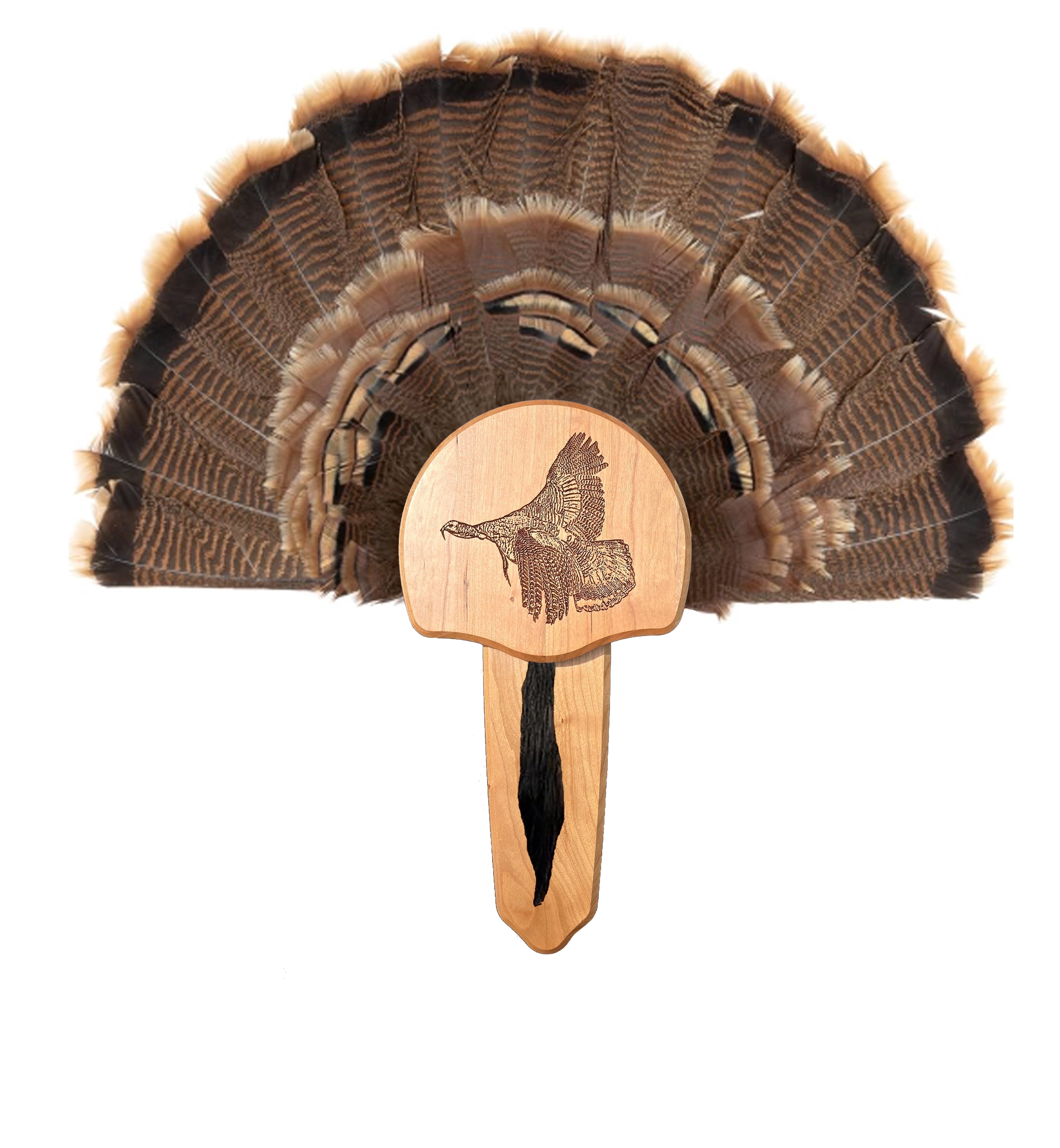 Foggy Bottom Solid Cherry Turkey Mount Kit with Taking Flight Laser ...