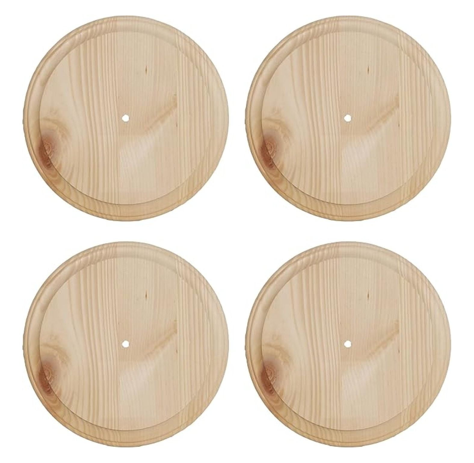 Foggy Bottom WOODWORKS Large Pine Round Clock Surface, 4-Pack for DIY ...