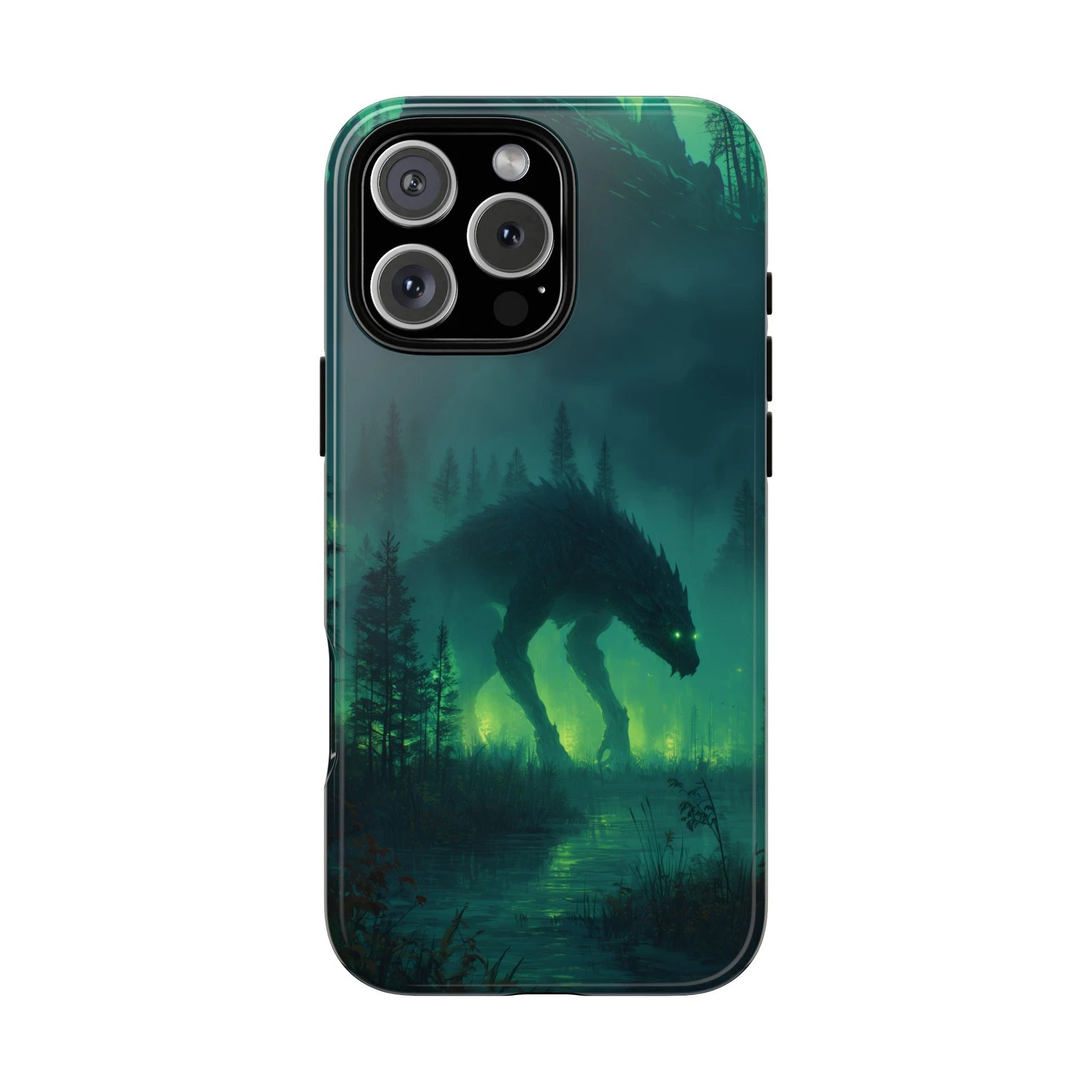 Foggy Swamp Horror Night mare Scene Phone Case for iPhone 17 to 11 Pro ...
