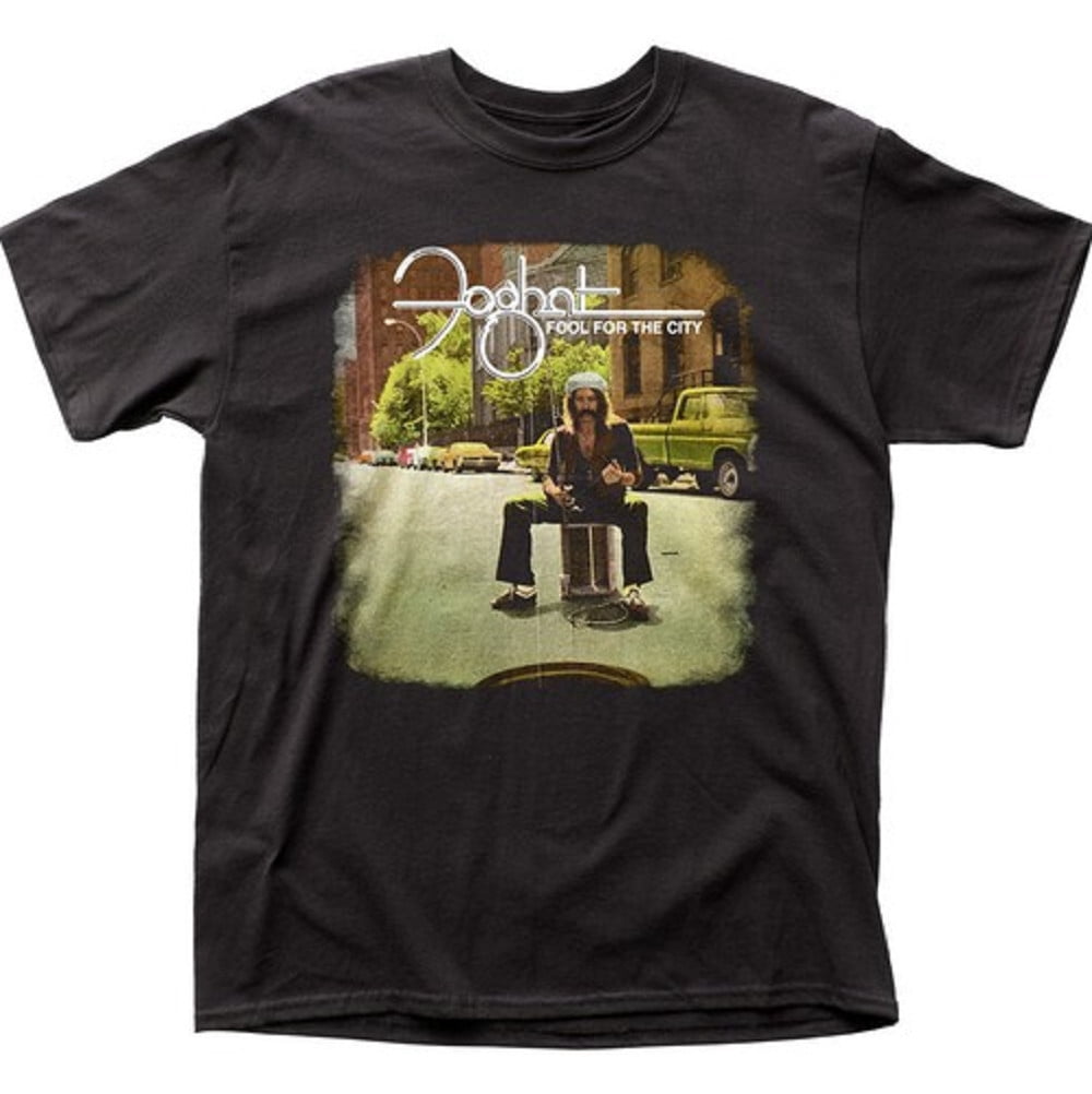 Foghat Fool for the City t-shirt, men's black graphic tee, classic rock ...