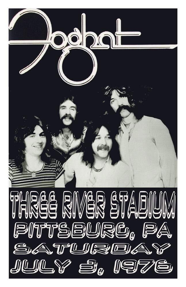 Foghat Replica Three River Stadium 1976 Concert Poster - Walmart.com
