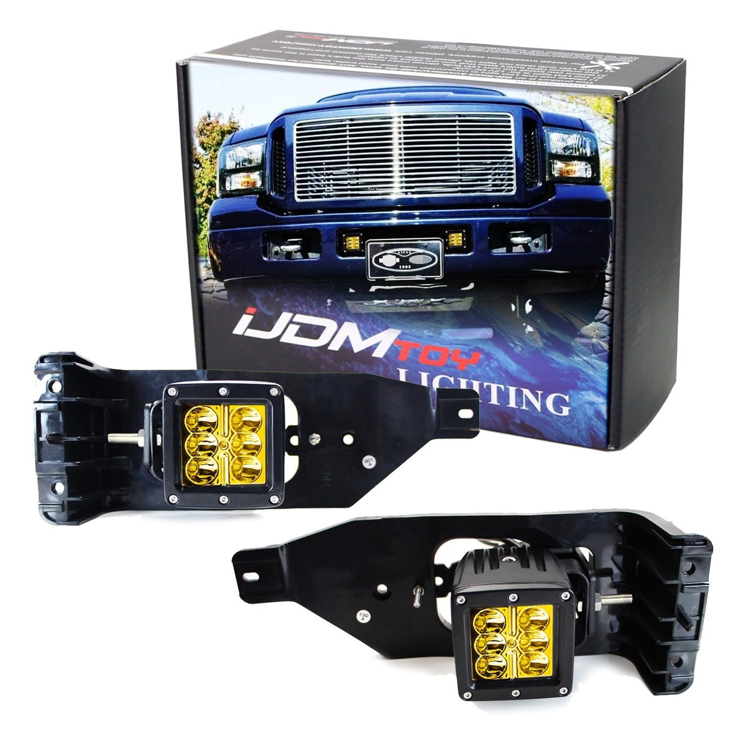 Foglight Location Fit LED Pod Lights For 2005-2007 Ford F250 F350 F450 ...
