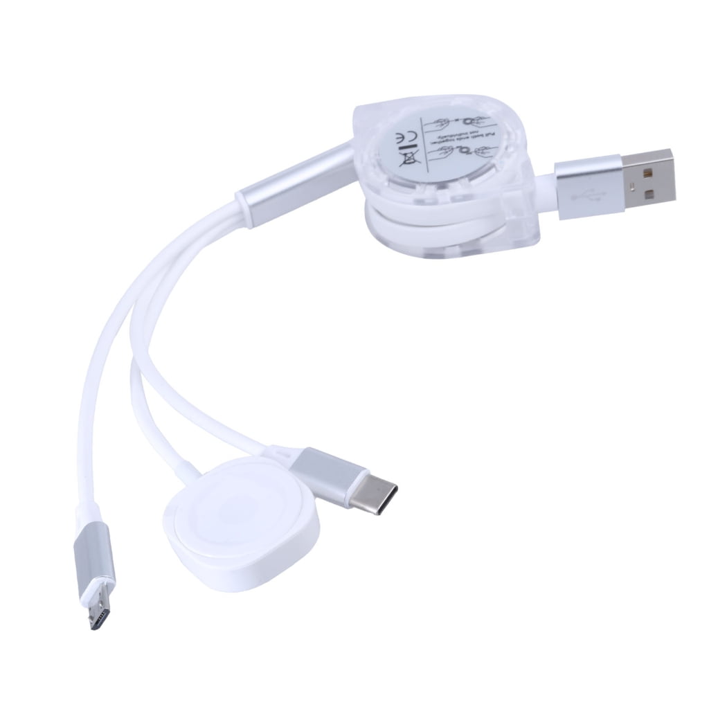 Fogun 100cm Space Saving Retractable USB to Type C Cable Charging ...