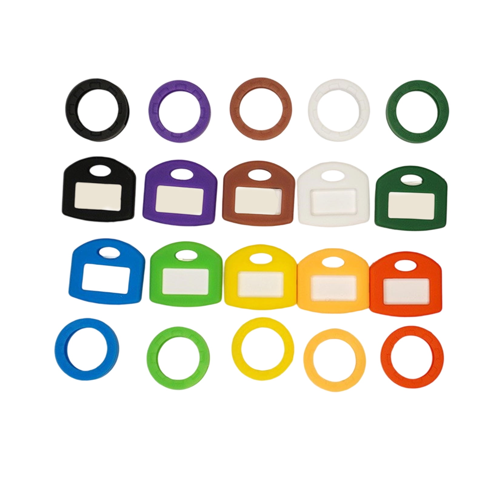 Fogun 80PCS Colorful Silicone Key Covers Set Key Sleeves Silicone Key ...