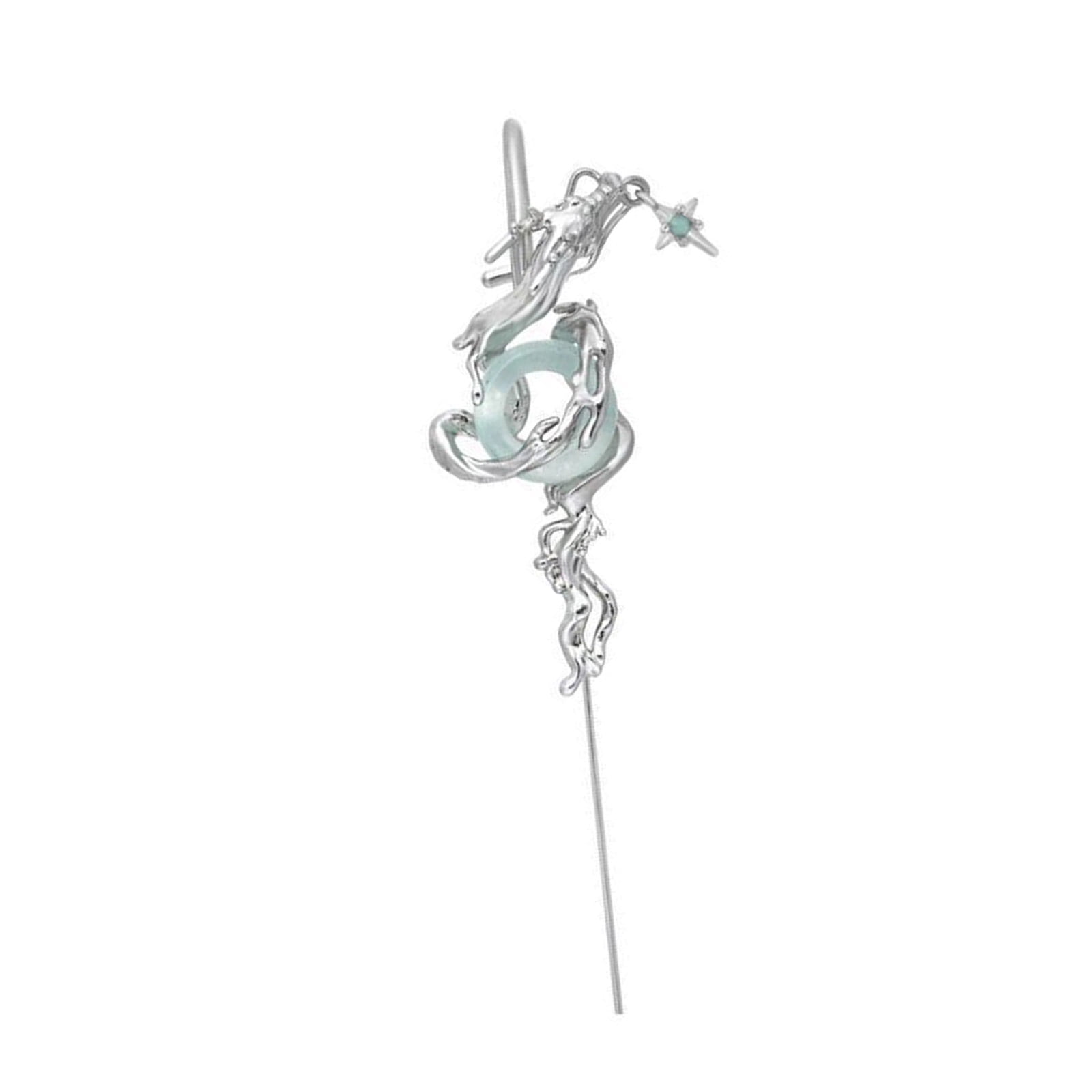 Fogun Alloy Dragon Piercing Earrings for Women Showcasing Unique Blend ...