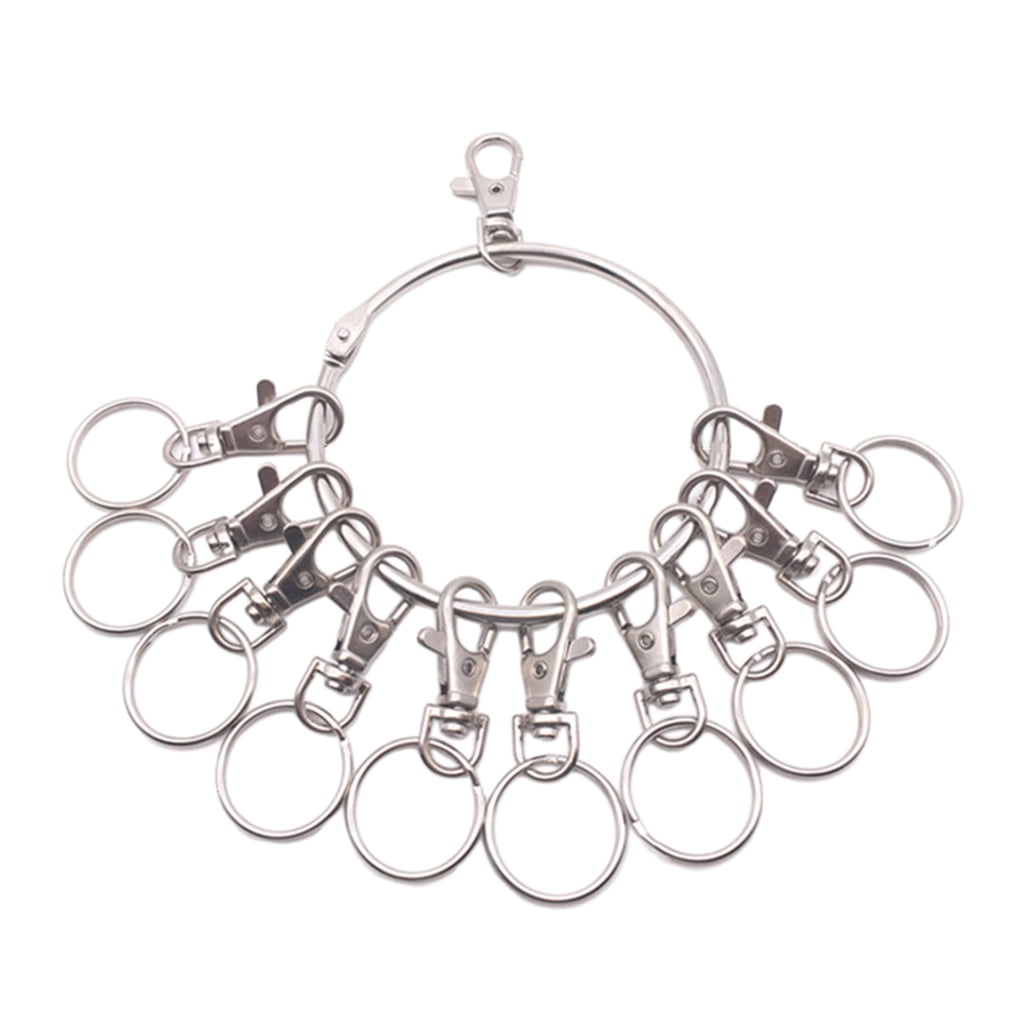 Fogun Large Round Hoop Key Portable Metal Rings Key Holder Management ...