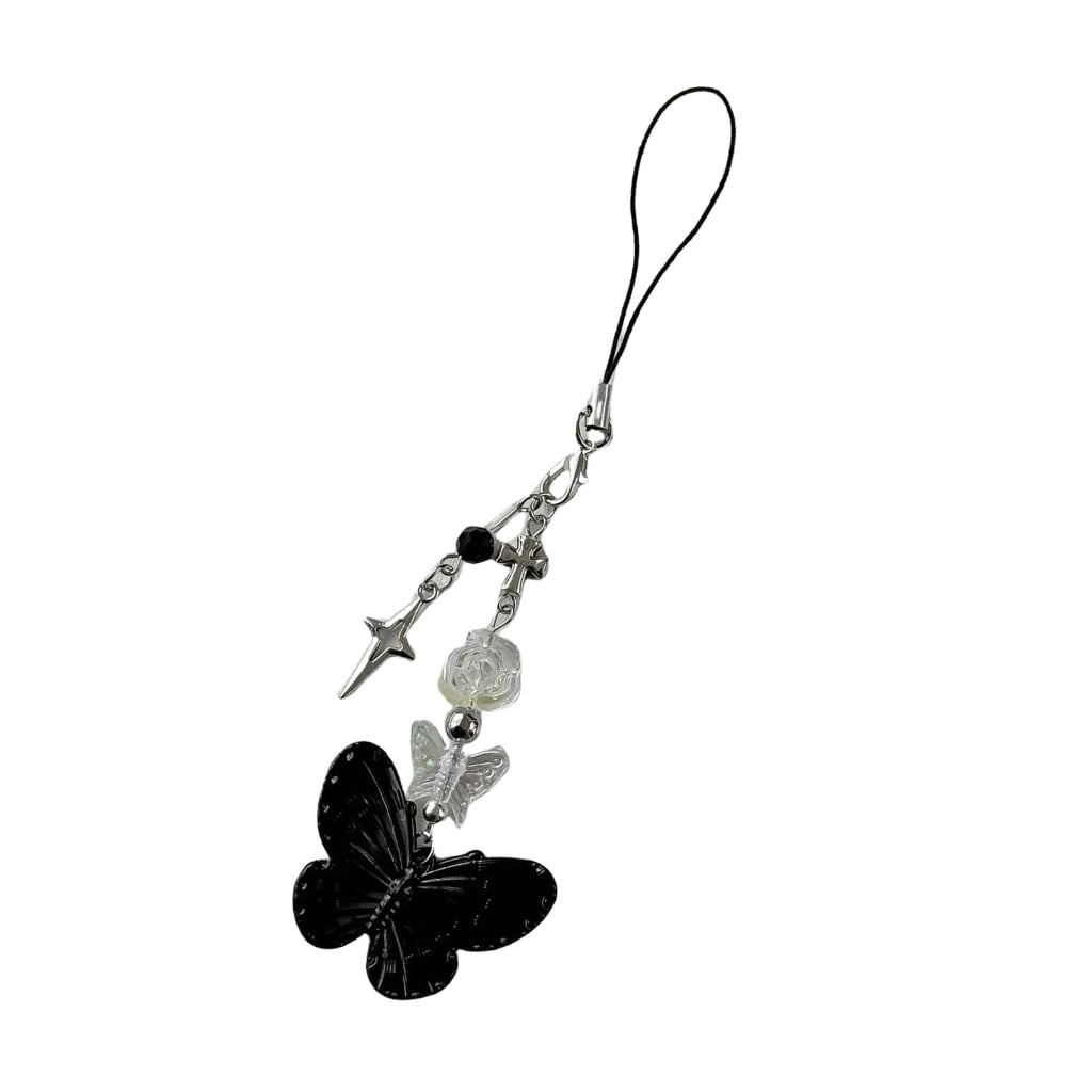 Fogun Multi Purpose Keyring and Bag Chain Sturdy Resin Butterfly ...