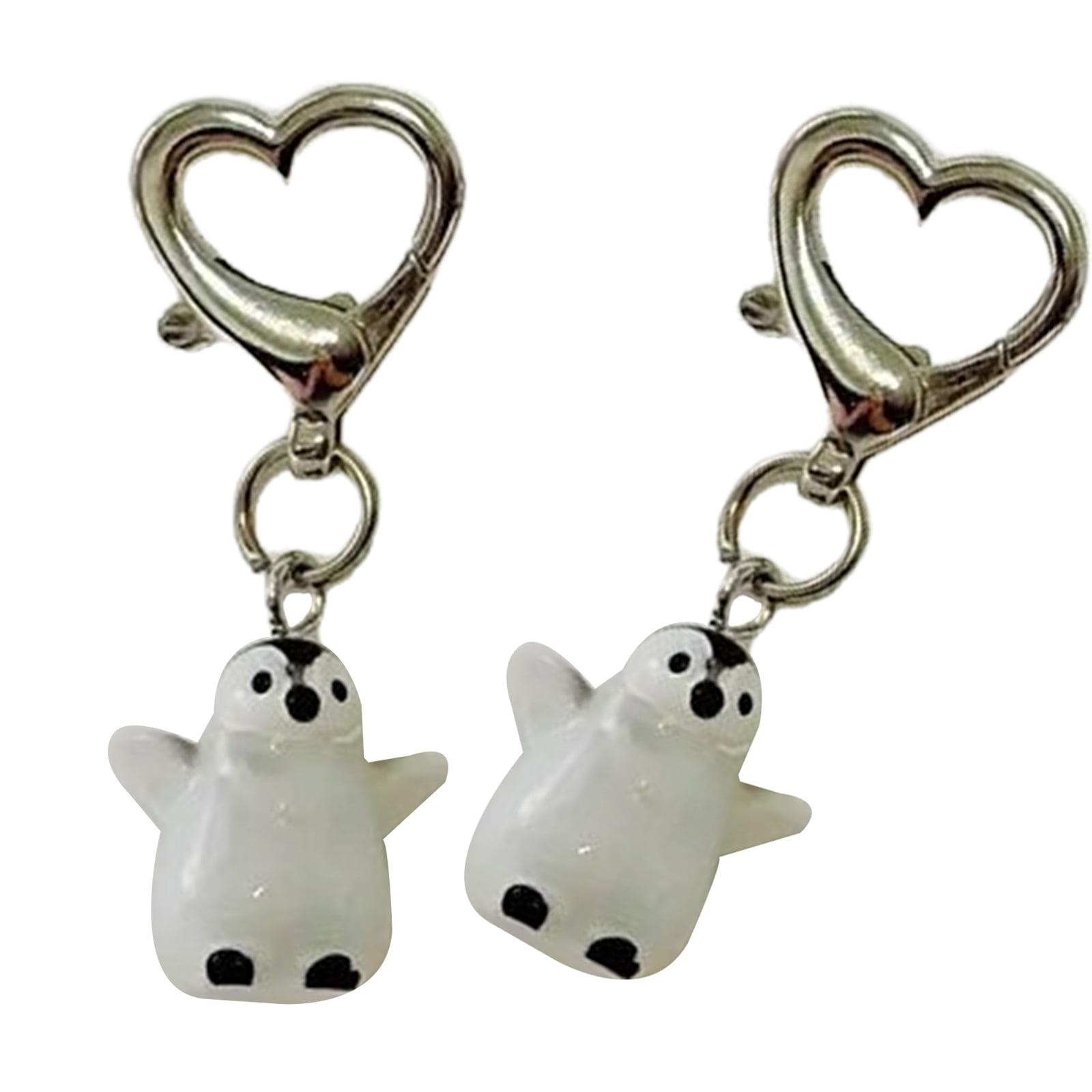 Fogun Multipurpose Lovely 3D Penguins Keychain Charm Sturdy Resin ...