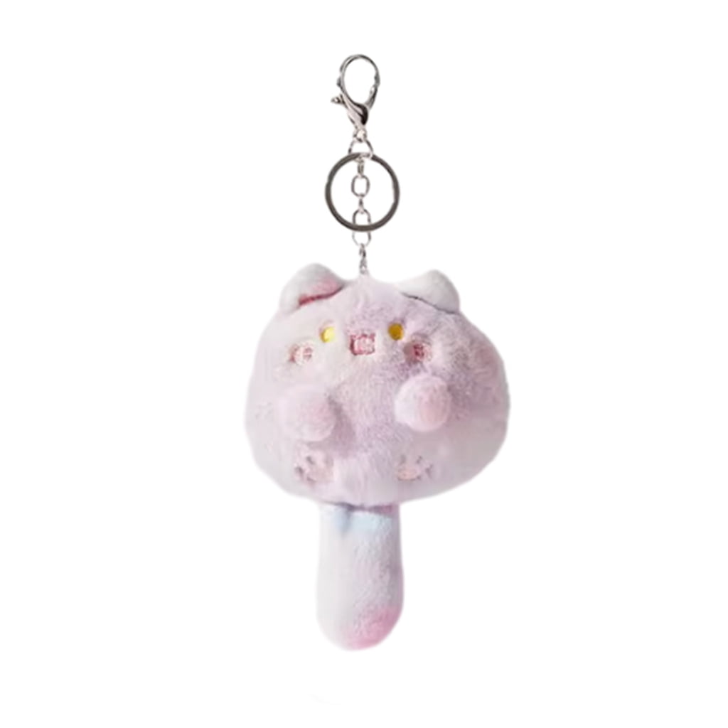 Fogun Plush Squeaking Pendant Stuffed Cat Doll Keychain Lovely Key ...
