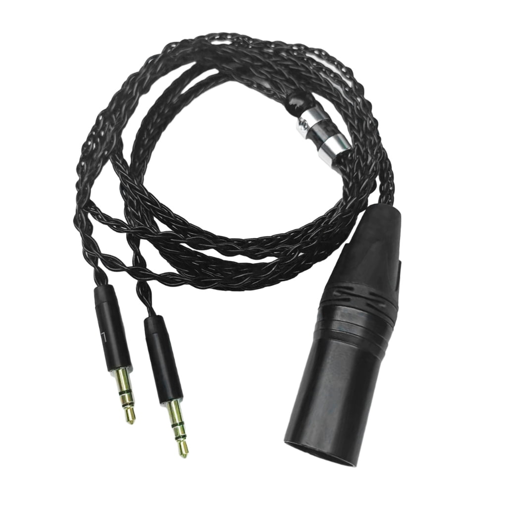 Fogun Stereo Silver Plated Double 3.5mm to 4pin Cable for D7100 D7200 ...