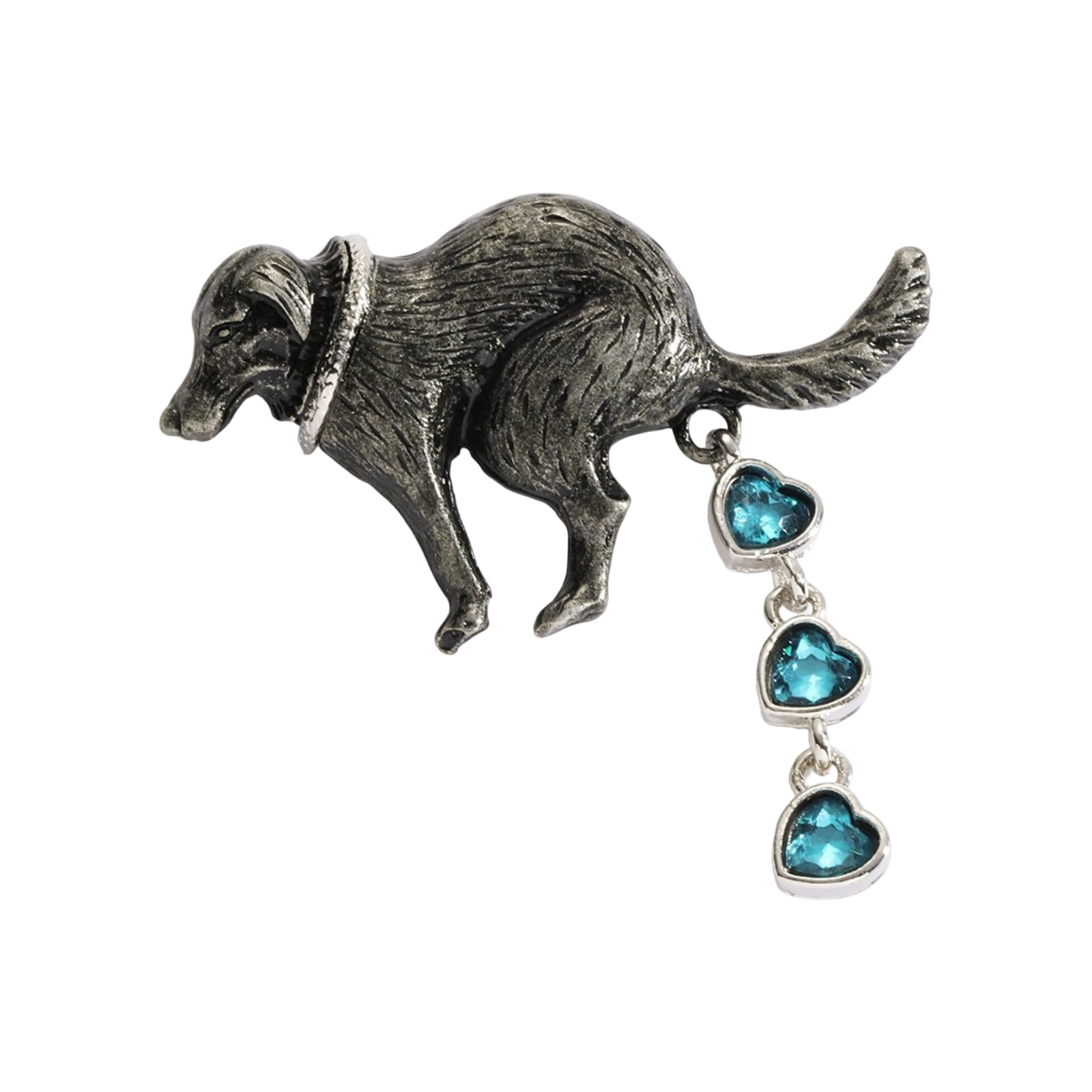 Fogun Unique Dog Poop Brooch Funny Design Lapel Pin for Parties and ...