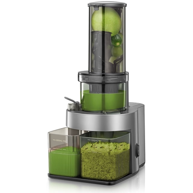 Fohere Cold Press Juicer Machines with 4.72" Wide Mouth, 200W, Easy to ...