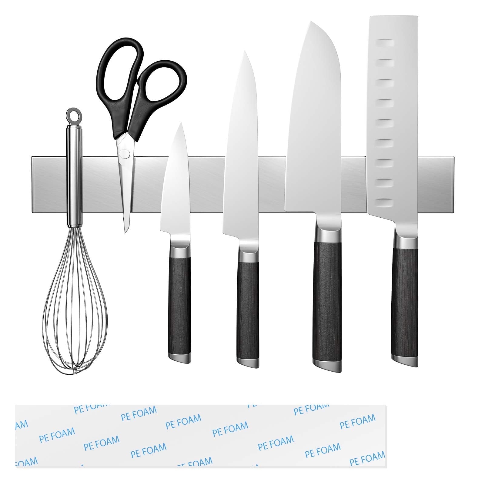 Fohil Magnetic Knife Holder, 15.7 Inch Stainless Steel Powerful ...