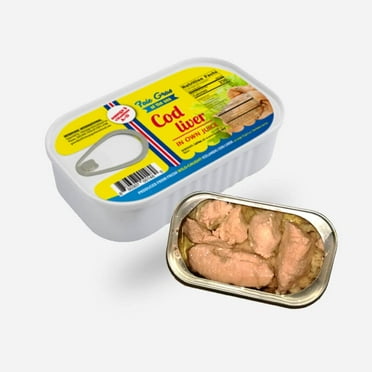 iCan Wild Caught Iceland Cod Liver Oil Tinned Fish, 4.27 oz. Cans (Pack ...