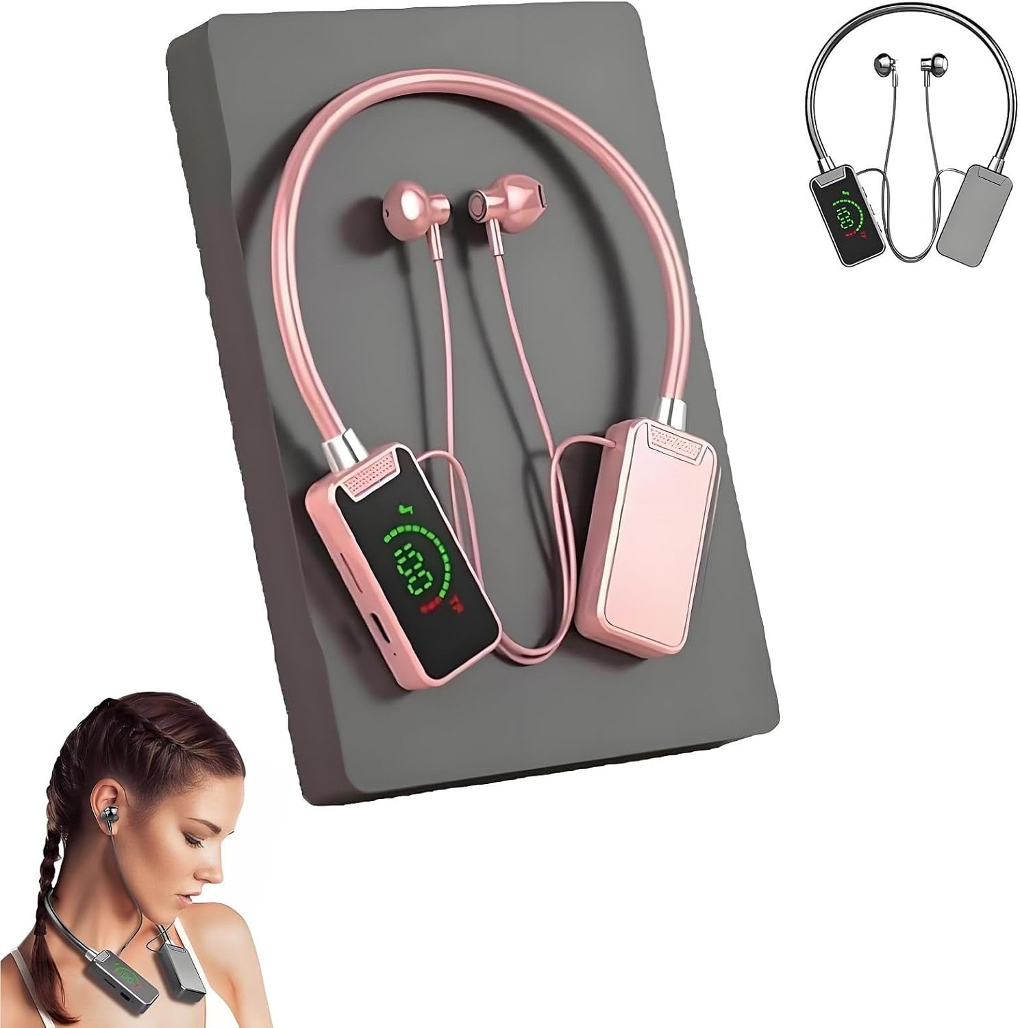 Foihletpath Sports Karaoke Bluetooth Earphones, Wireless Sound Card ...