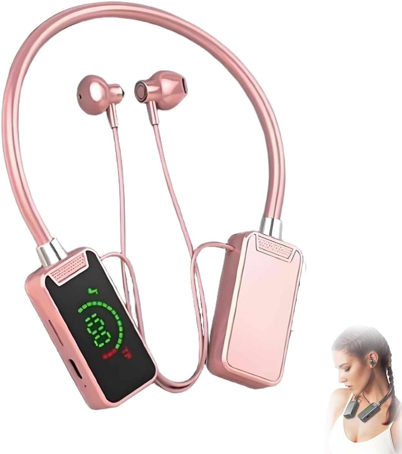 Foihletpath Sports Karaoke Bluetooth Earphones, Wireless Sound Card ...