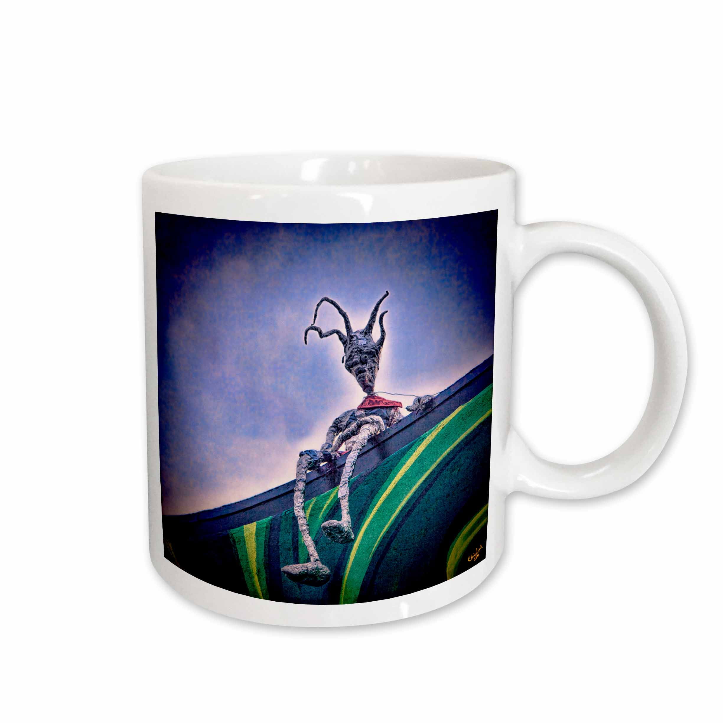 3drose, Foil Alien Rooftop Blue, 15oz Mug - Walmart.com