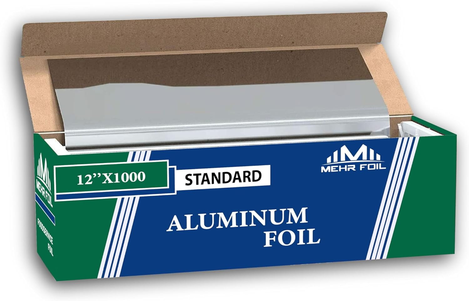 Foil Aluminum Roll Standard Aluminum Foil Roll Tinfoil 12’’ x 1000 ft ...