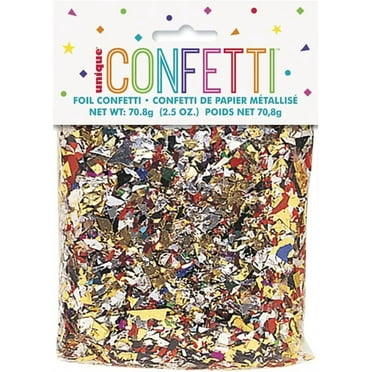 Metallic Foil Party Confetti, Multicolor, 10 oz - Walmart.com