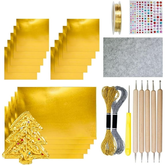 Foil Embossing Kit- Embossing Foil Sheets - Metal Art Aluminum Paper ...