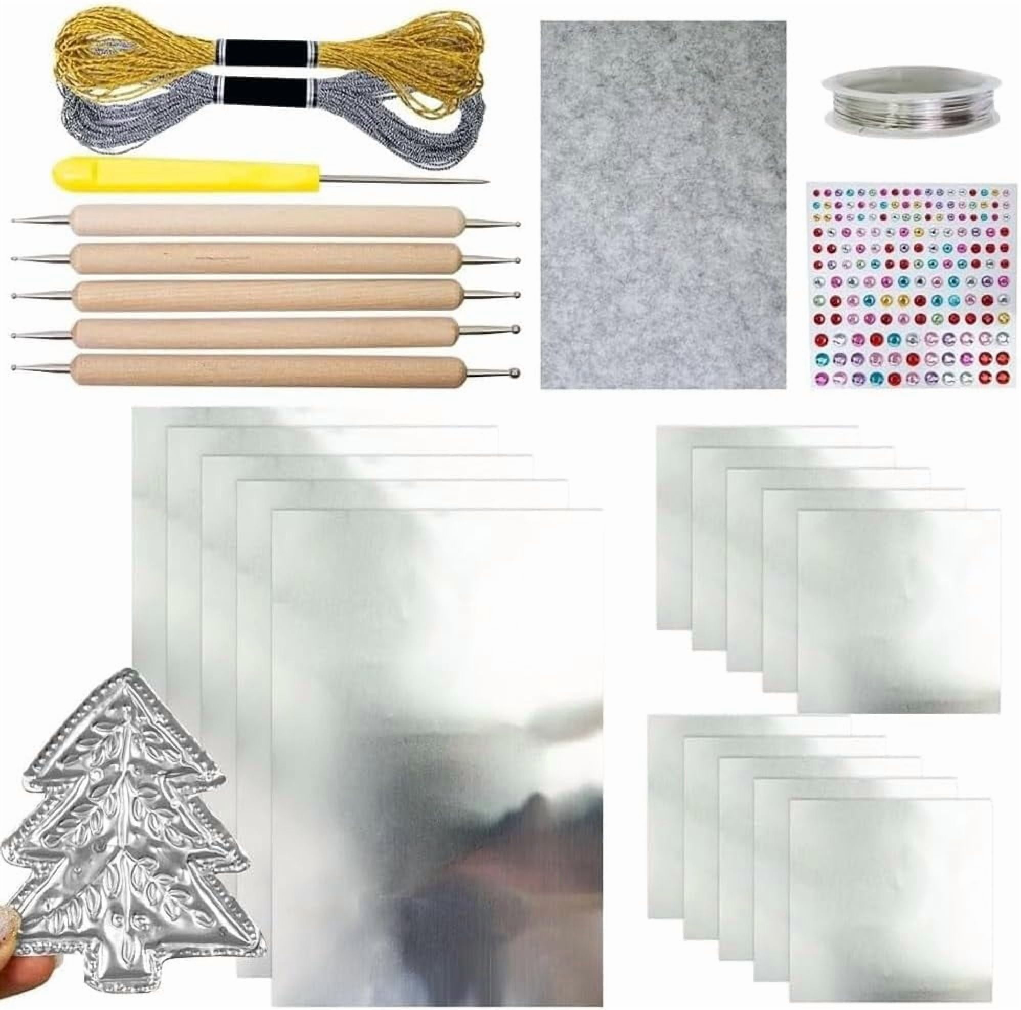 Foil Embossing Kit, Metal Embossing Foil Sheets Art Kit, Foils Art ...