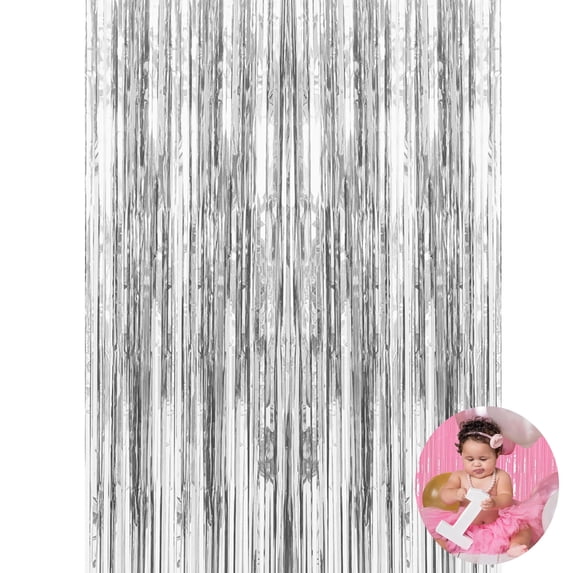 Foil Fringe Curtain Party Decorations Tinsel Streamers Backdrop for ...