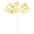 Foil Gold Stars Cake Topper, 6in - Walmart.com