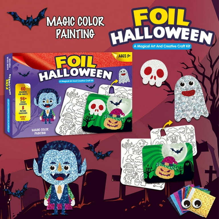 Foil Art For Kids HALLOWEEN Paper Witch Craft| Halloween Craft| Fall ...