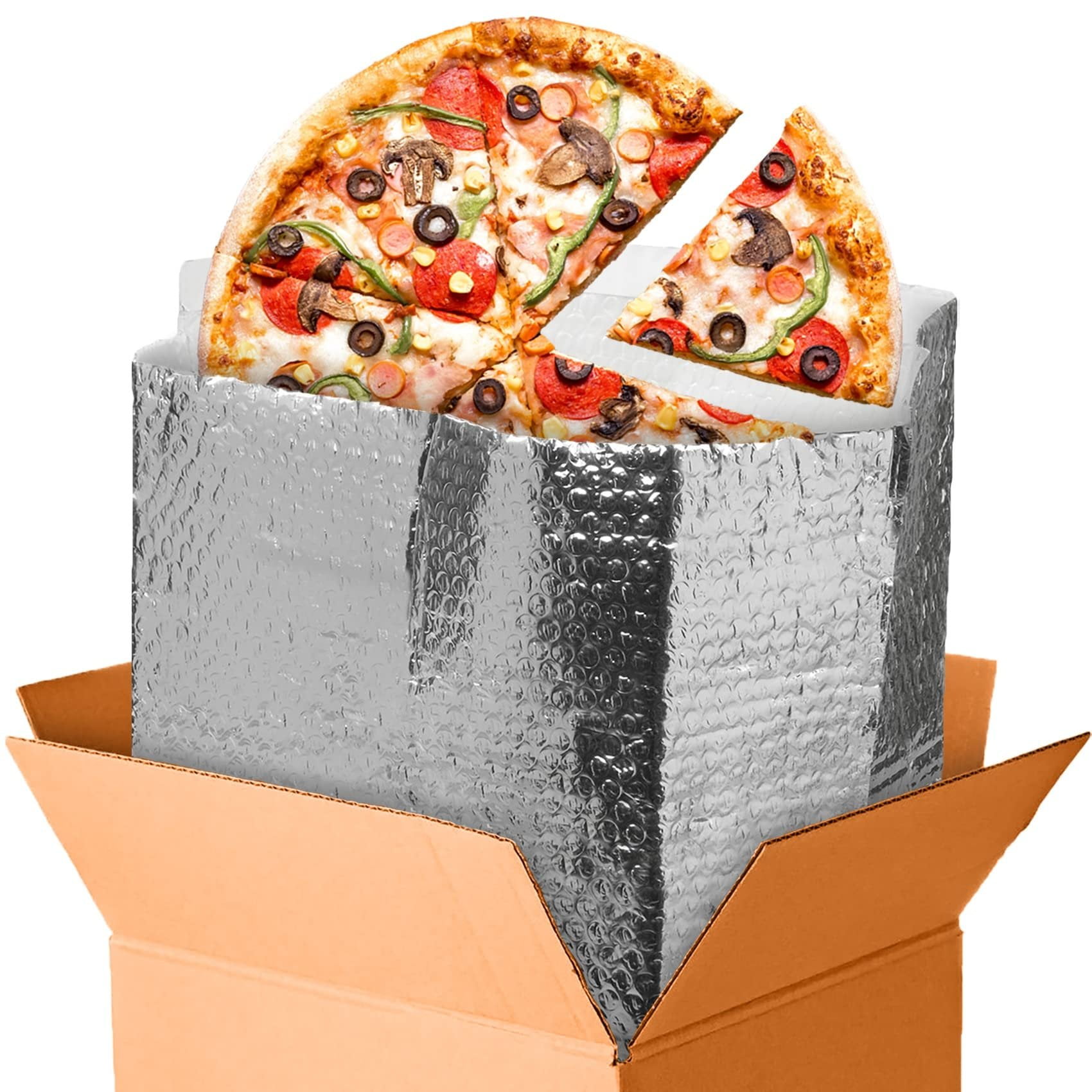 Foil Insulated Box Liners, 12 x 12 x 12 Inches. 50 Pack Insulated ...