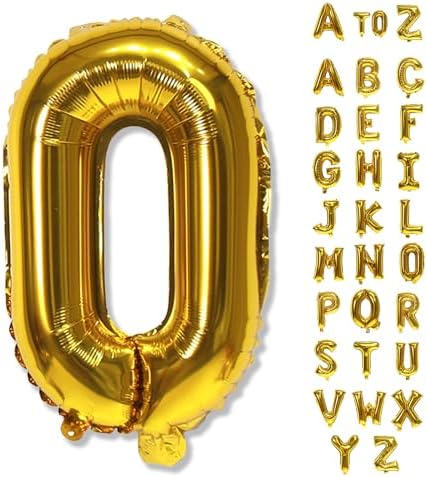 Foil Letter Boons 40 Inch, Giant Alphabet O Customize Boons, Large Self ...