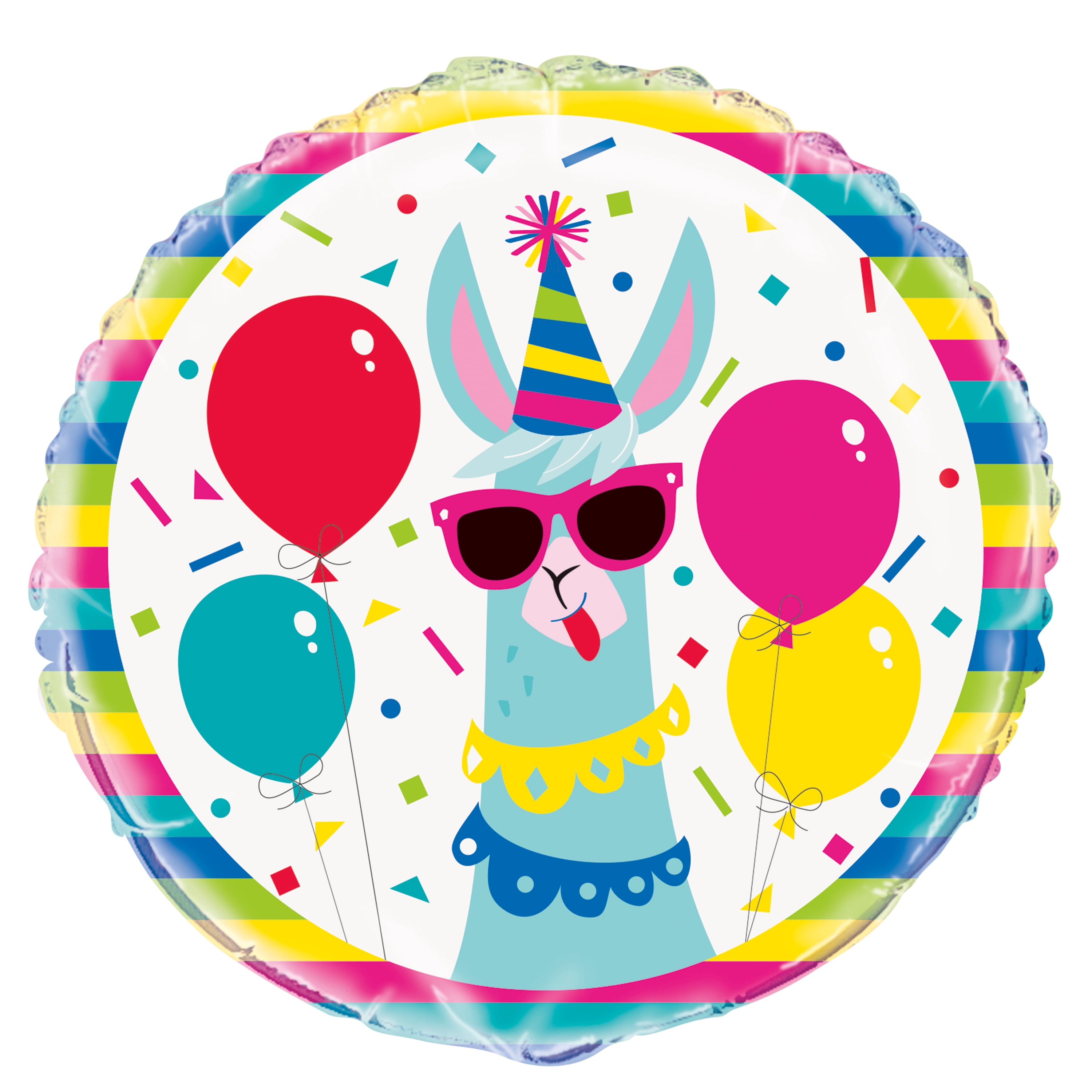 Foil Llama Birthday Balloon, 18in - Walmart.com