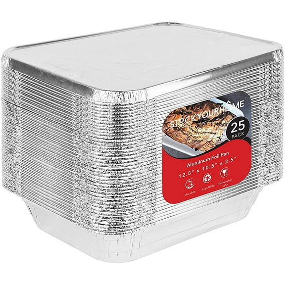 8x8 Foil Pans with Lids (10 Pack) 8 Inch Square Aluminum Pans with ...