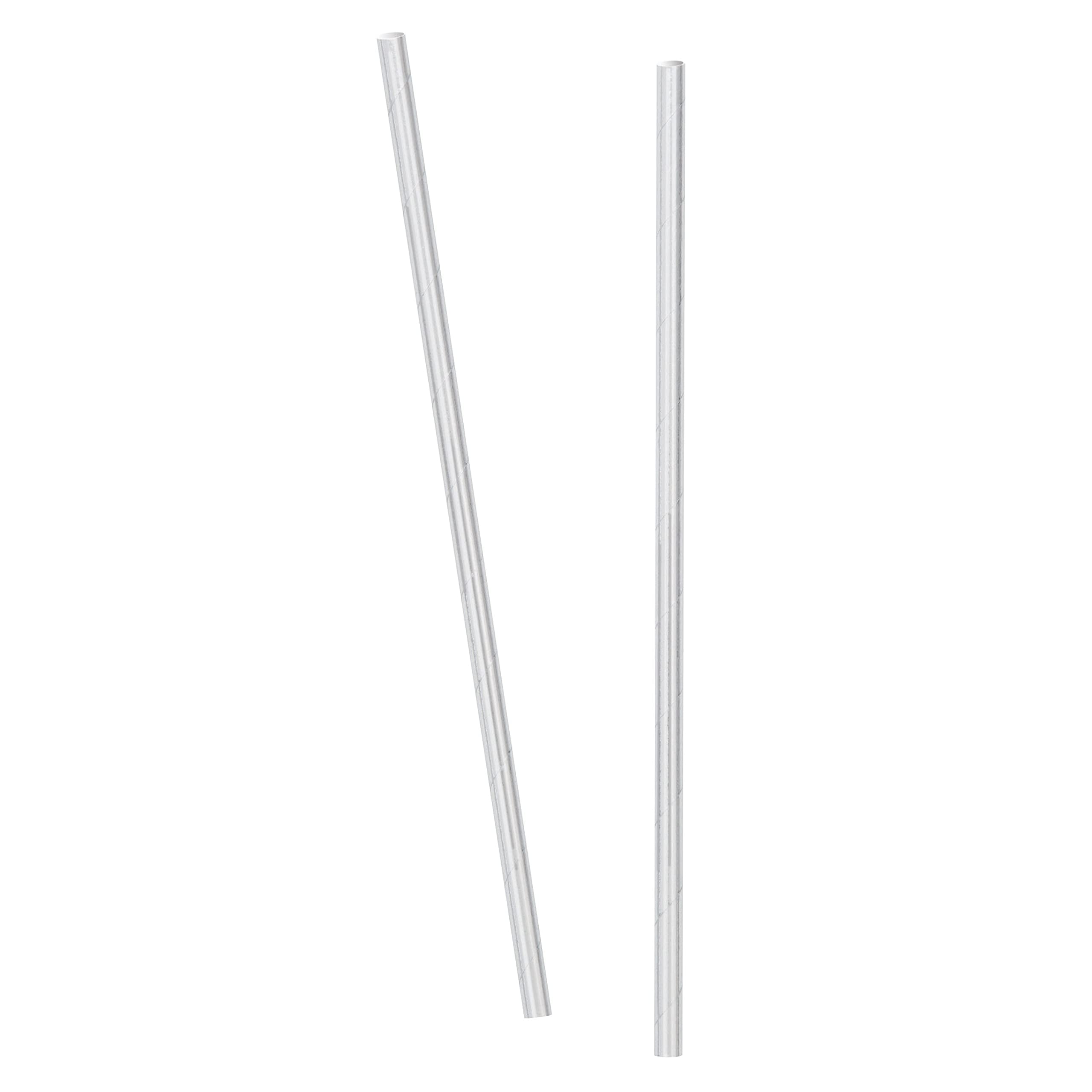 Foil Paper Straws, 8.25 in, Silver, 10ct - Walmart.com