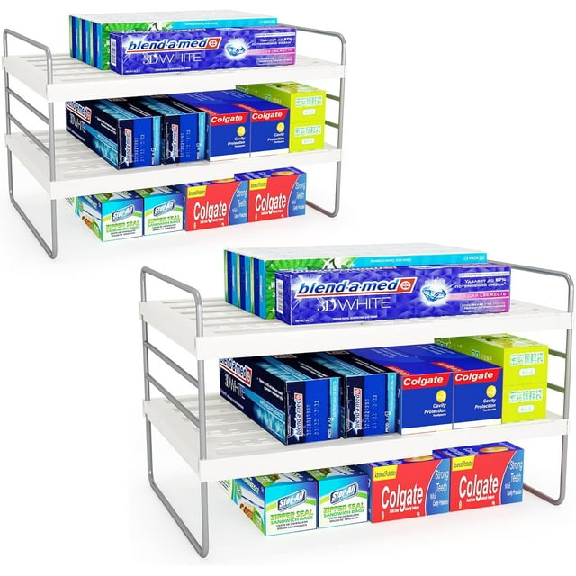 Foil and Plastic Wrap Organizer Set of 2, Expanadable Kitchen Pantry ...