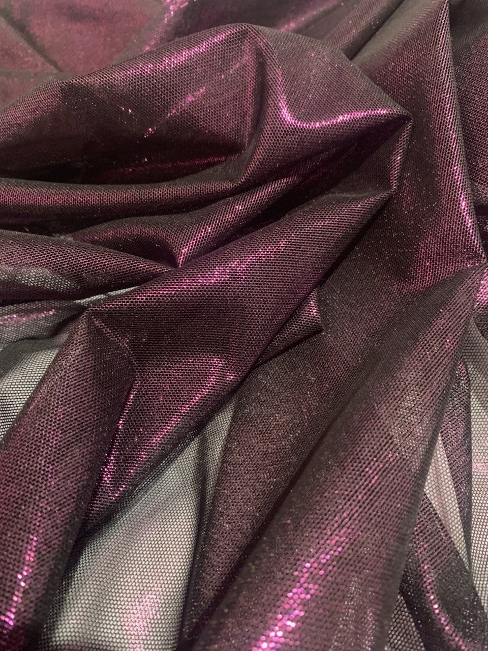 Foil Power Mesh Fabric-Purple, - Walmart.com