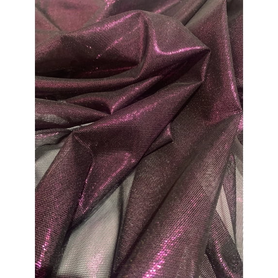 Foil Power Mesh Fabric-Purple, - Walmart.com
