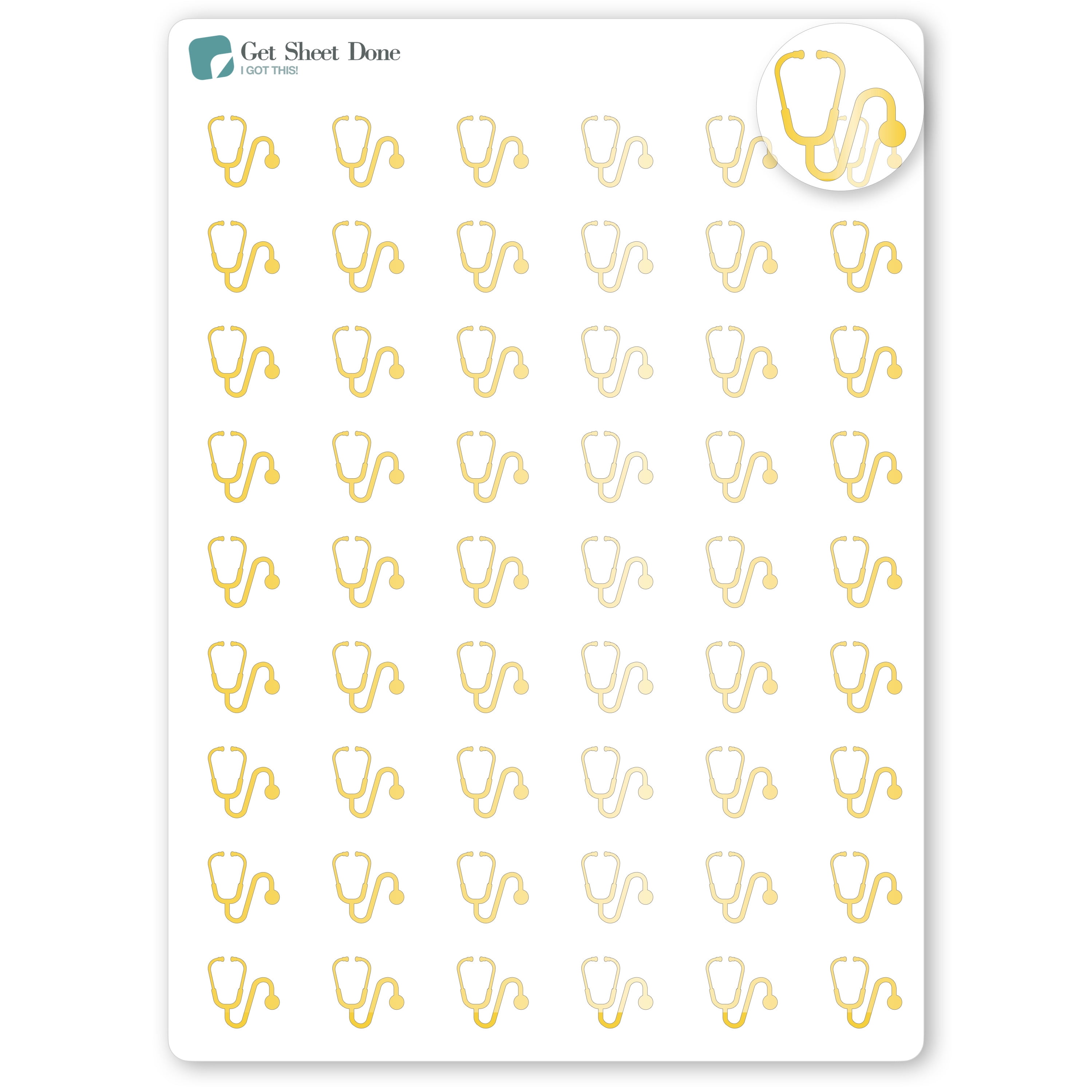 Foiled On Call / Doctor / Nurse Planner Stickers / Appointments ...