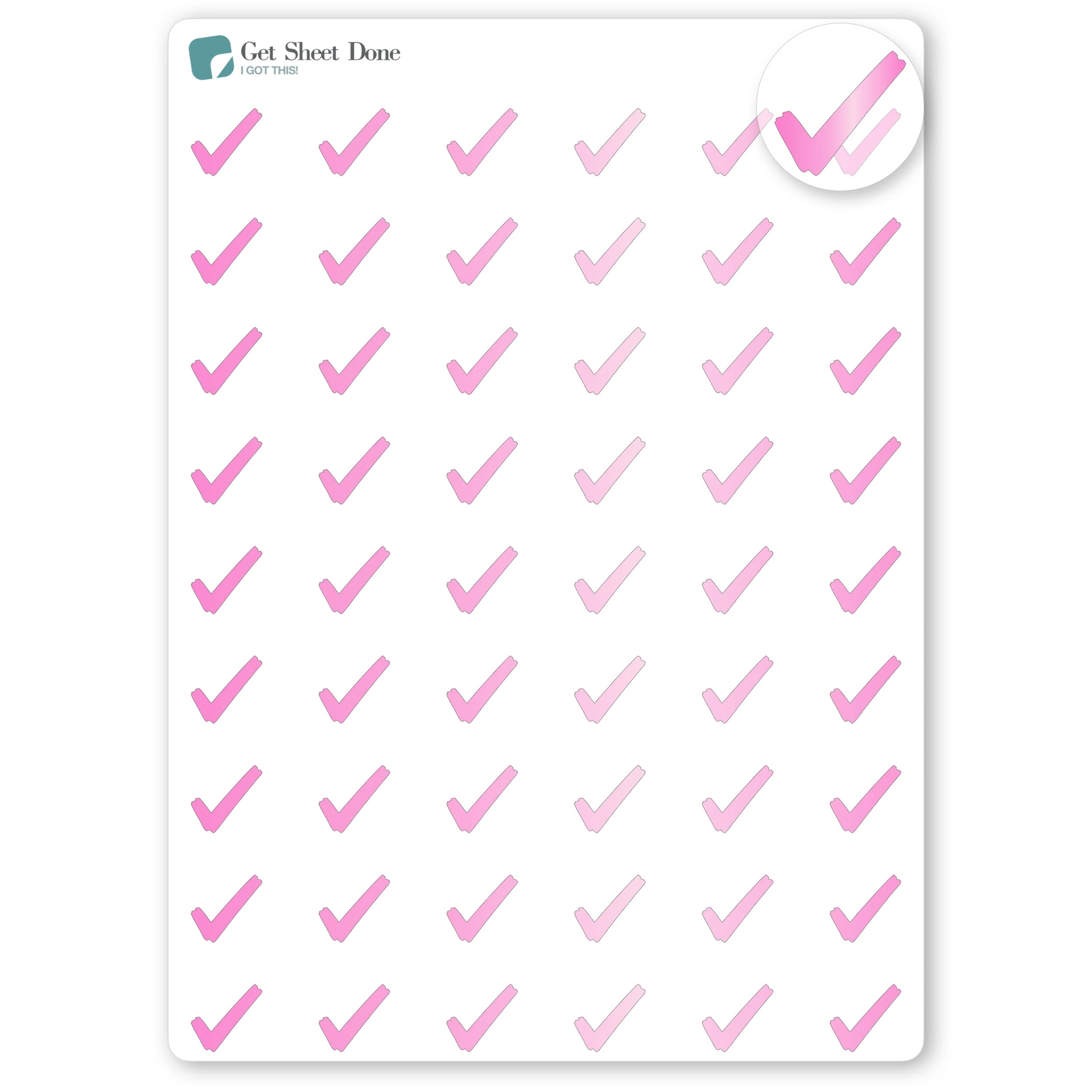 Foiled Check Planner Stickers/ DIY Calendar Stickers / Bullet ...