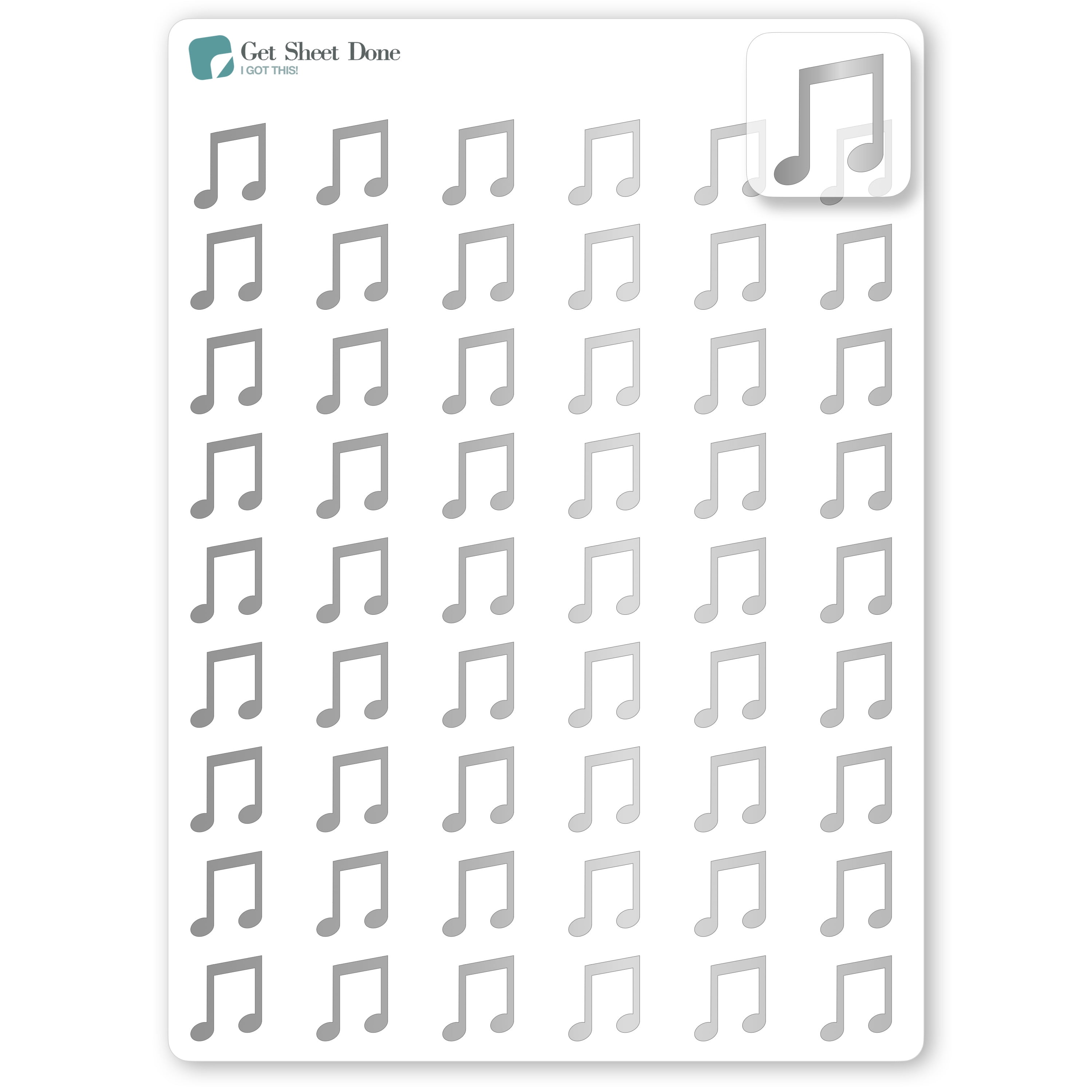 Foiled Music Planner Stickers/ Fine and Performing Arts Stickers ...