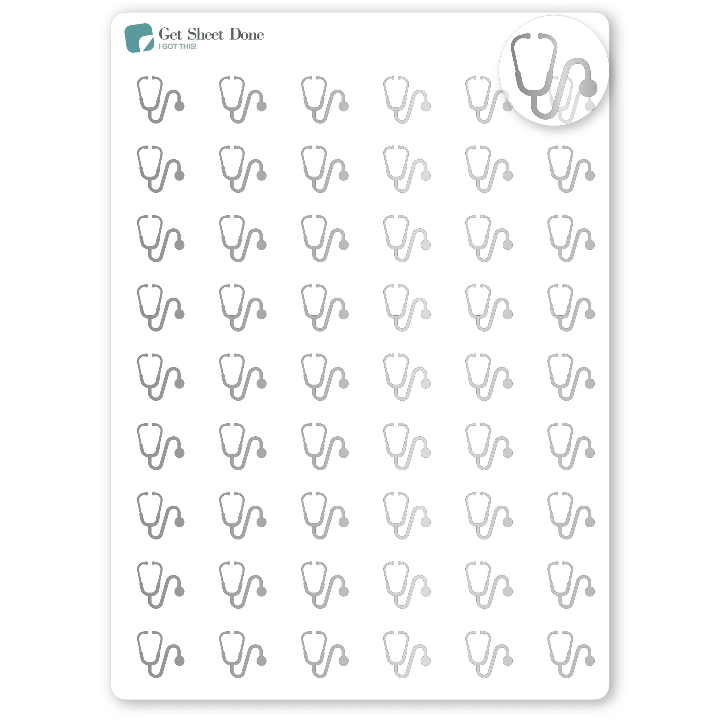 Foiled On Call / Doctor / Nurse Planner Stickers / Appointments ...