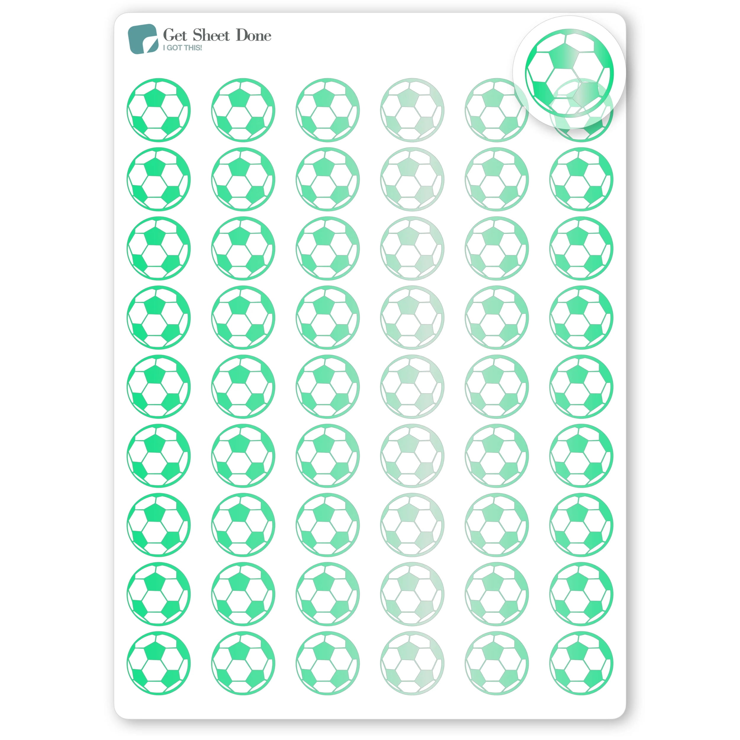 Foiled Soccer Planner Stickers / Bullet Journaling / Bujo / Essential ...