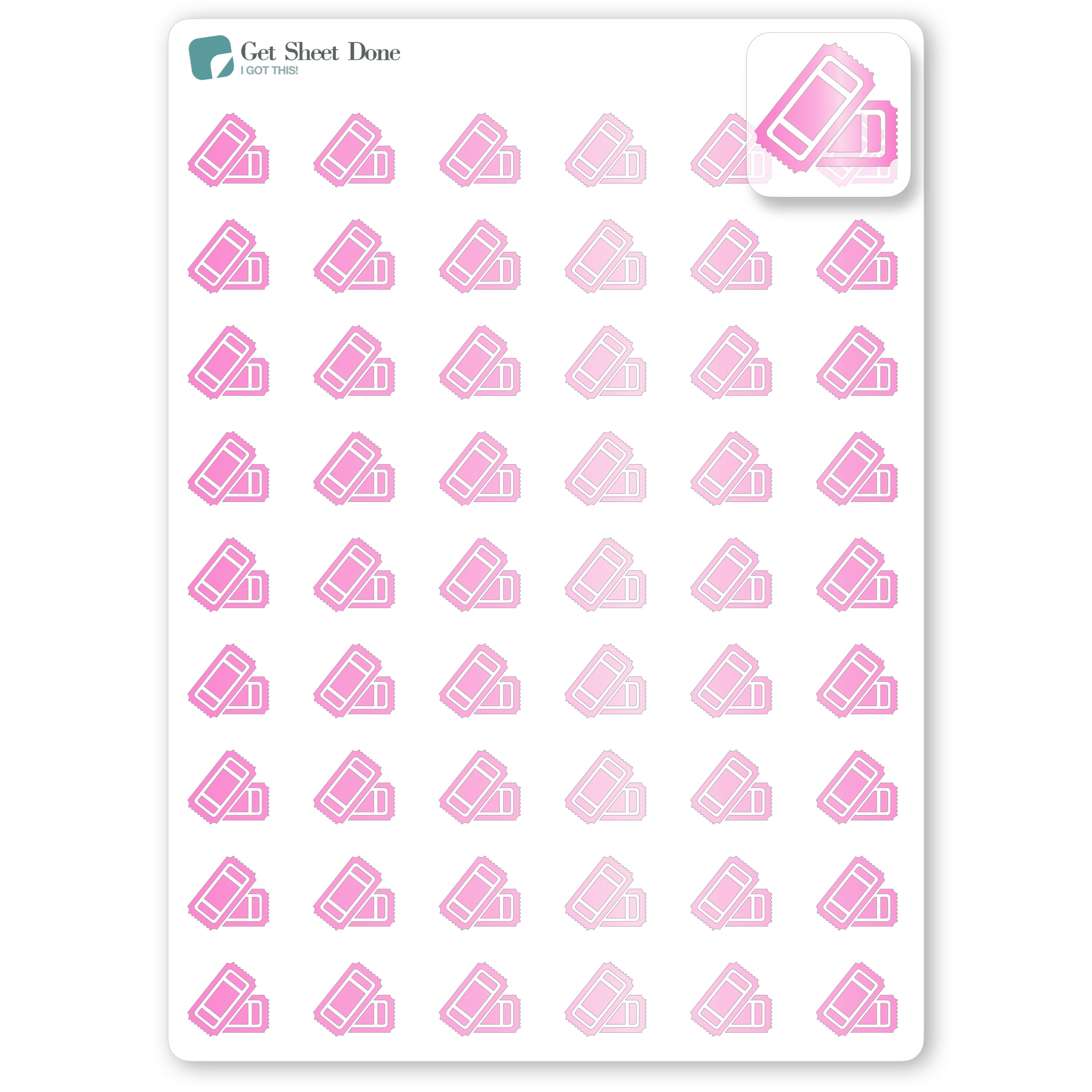Foiled Theater Planner Stickers/ Fine and Performing Arts Stickers ...