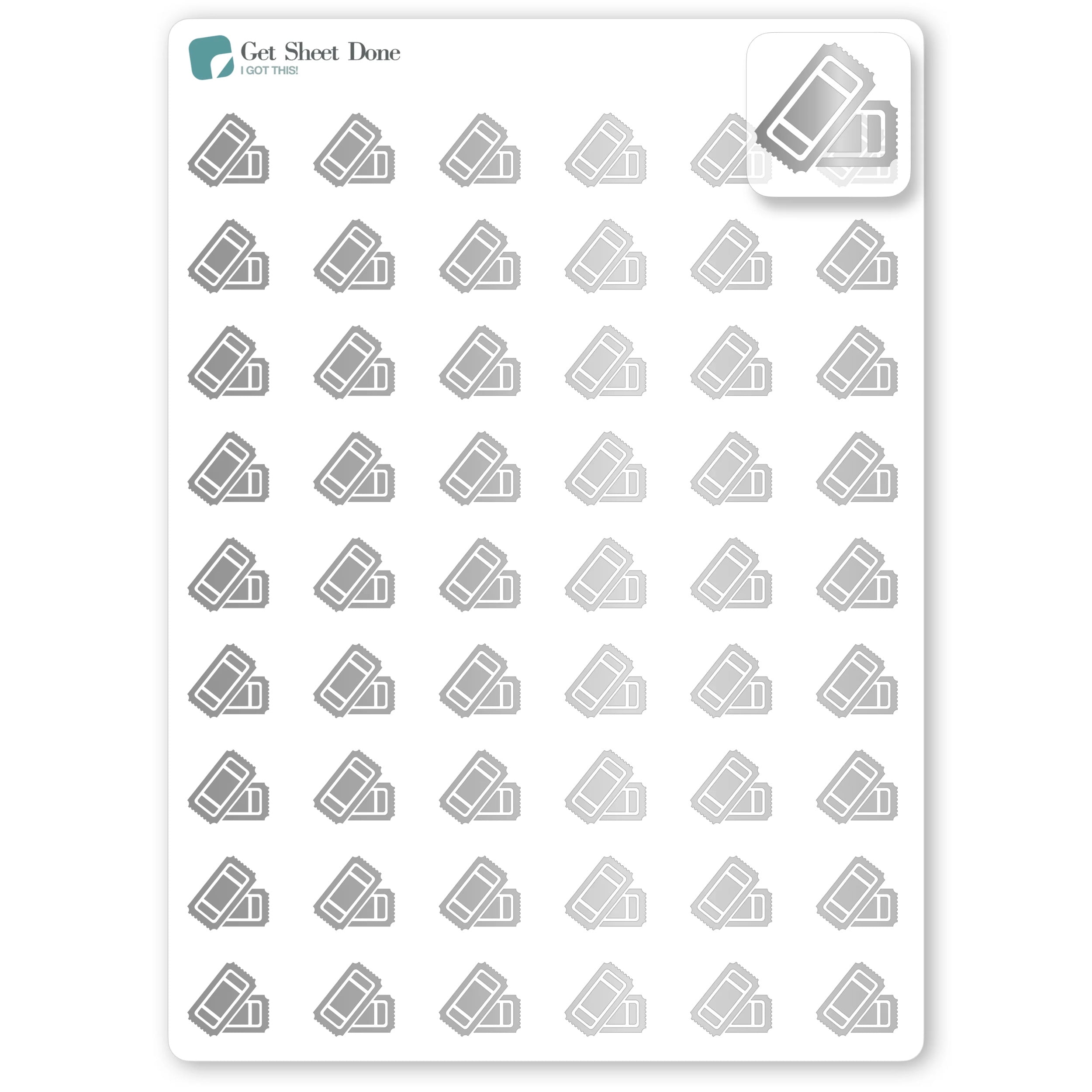 Foiled Theater Planner Stickers/ Fine and Performing Arts Stickers ...