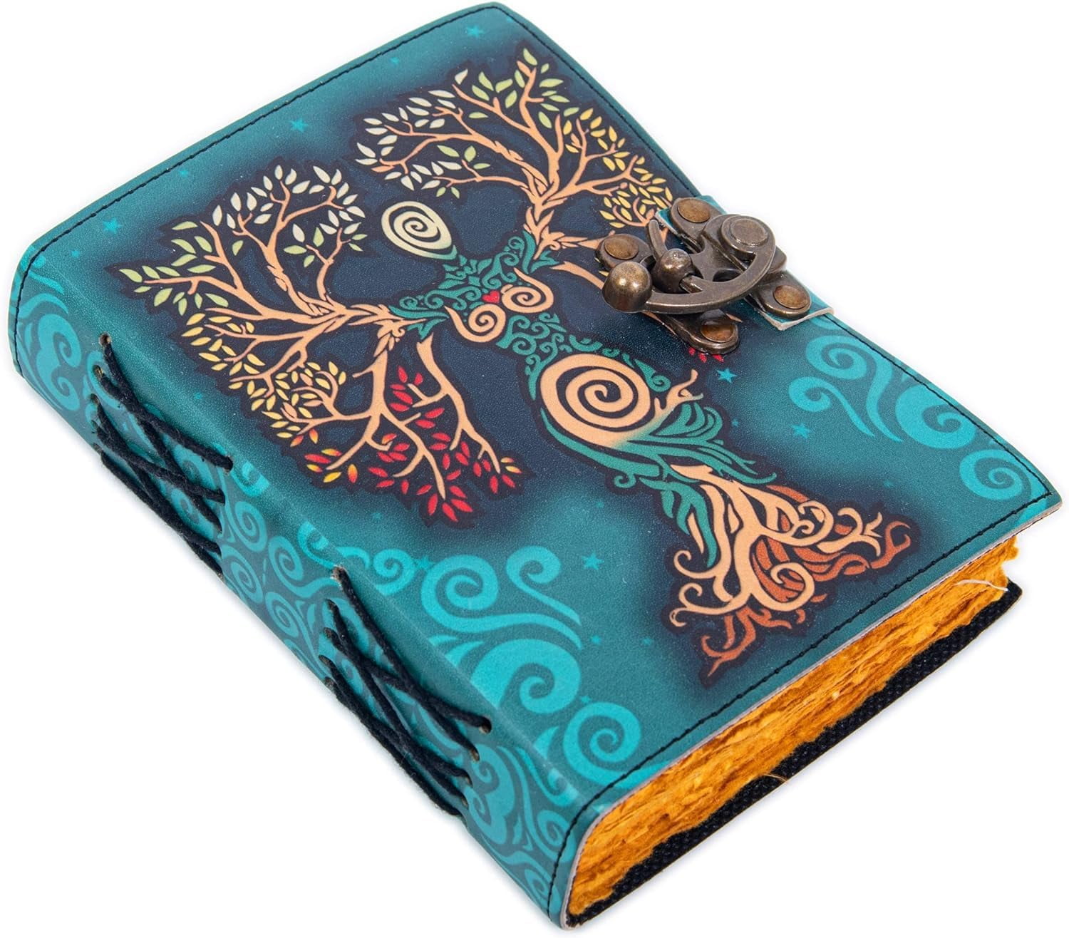 Foja Handicraft Blank Spell Book Of Shadows Journal With Lock Clasp Prop Vintage Handmade ...