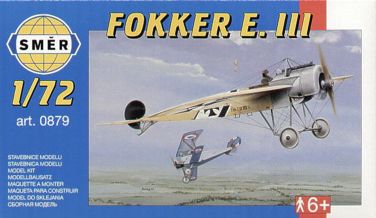 Fokker E.III German WW1 Monoplane Fighter (1/72 model kit) - Walmart.com
