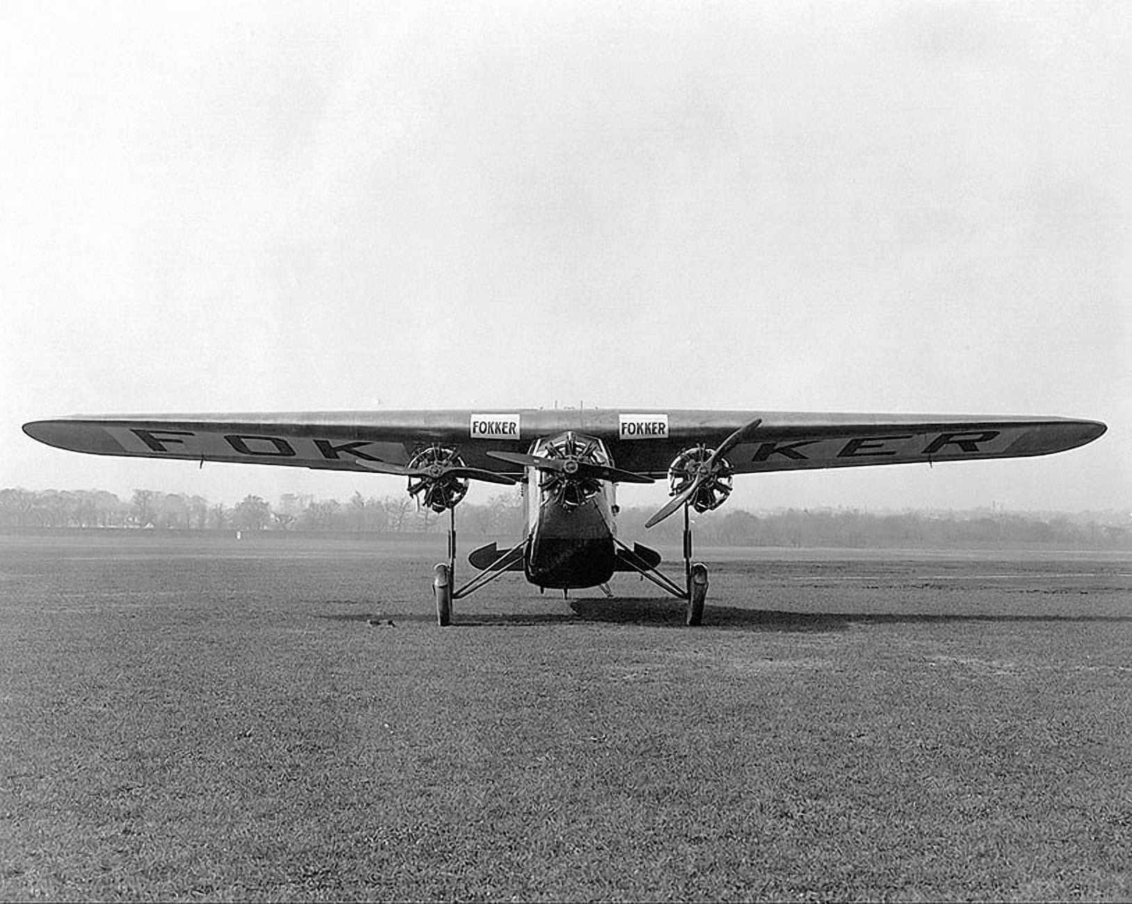 Fokker F.VII / FVII Trimotor Aircraft - 24x36 Inch Glossy Laminated ...