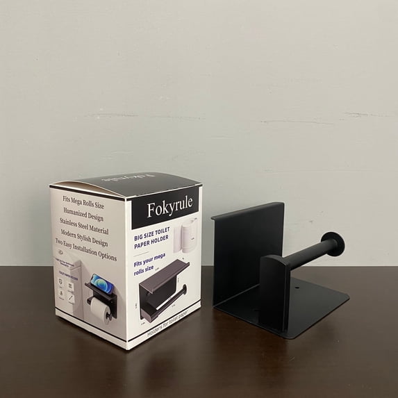 Fokyrule Holders for toilet paper,Fits Mega Rolls Size Matte Black ...