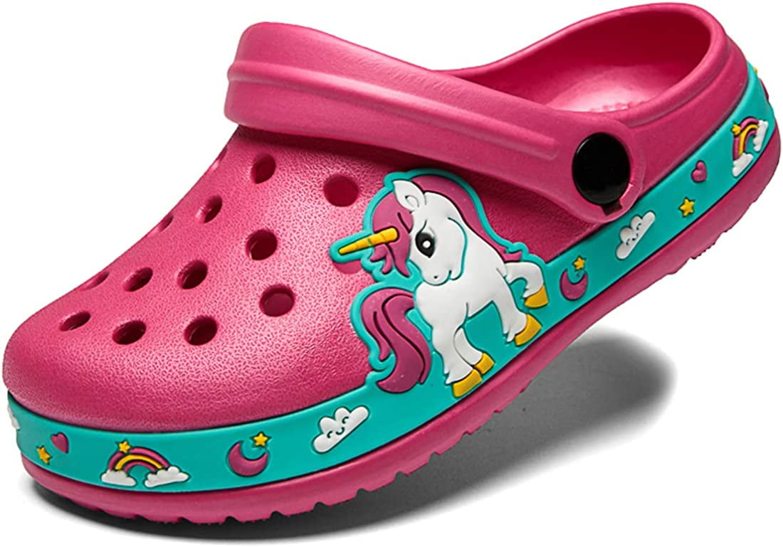 FolHaoth Little Kids Clogs Cute Cartoon Boys Girls Garden Clogs ...