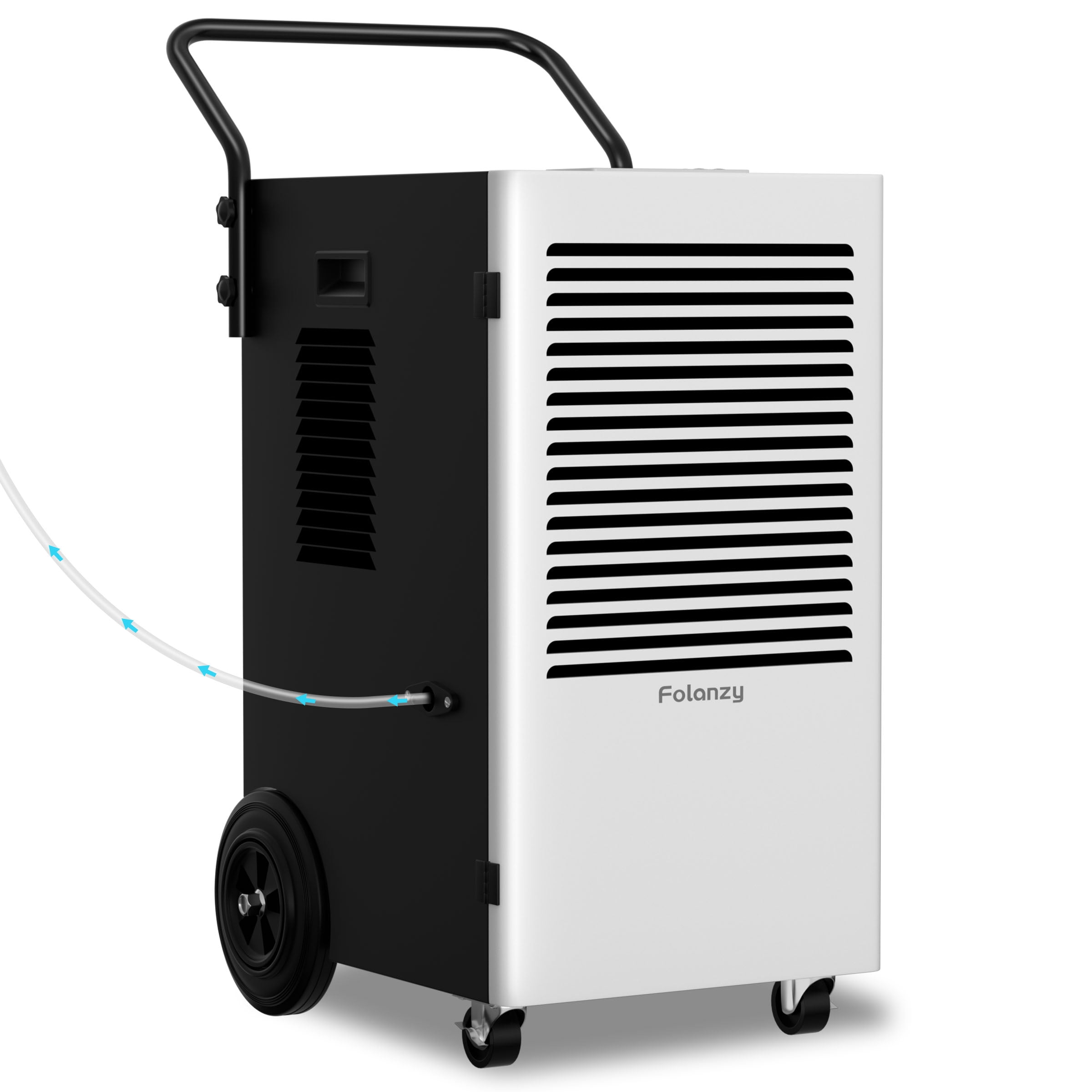 Folanzy 168 Pints Commercial Dehumidifier with Pump and Drain Hose for ...