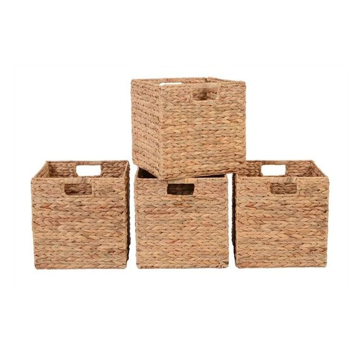 Fold Basket Folding Cube Baskets, Set of 4 - Walmart.com